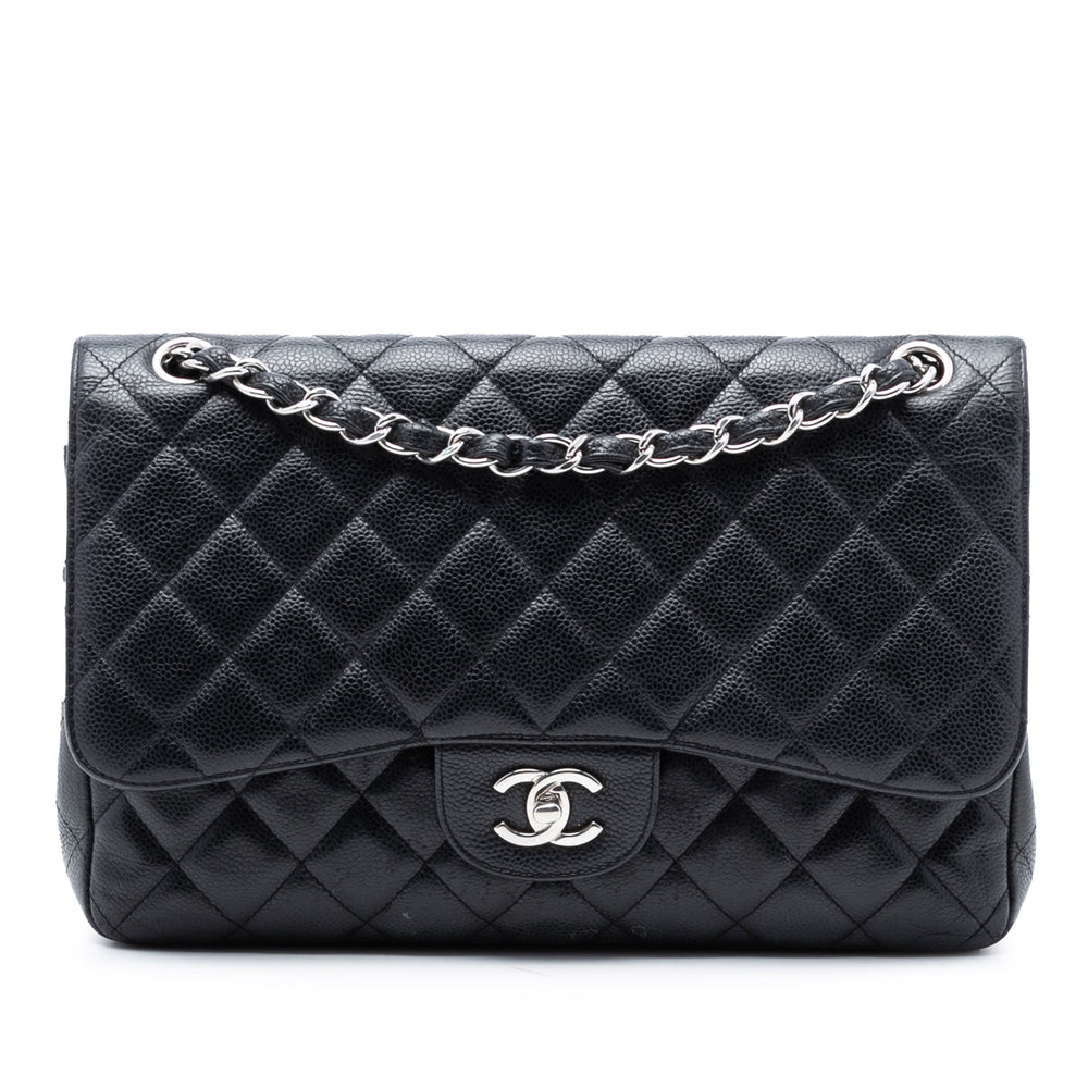 Jumbo Classic Caviar Double Flap · HEWI