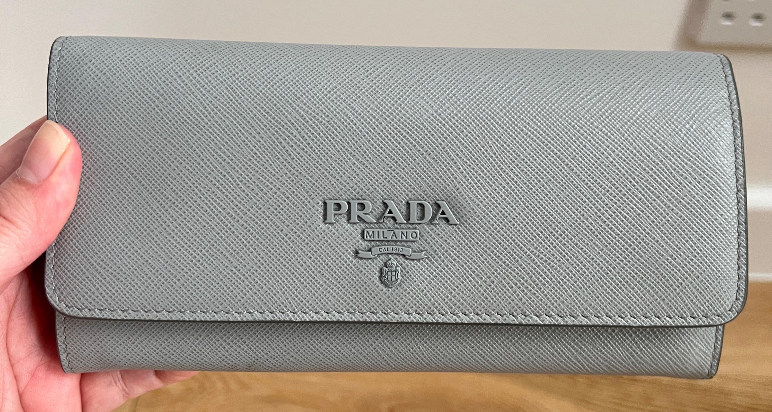 Grey Saffiano Continental Purse/Wallet · HEWI