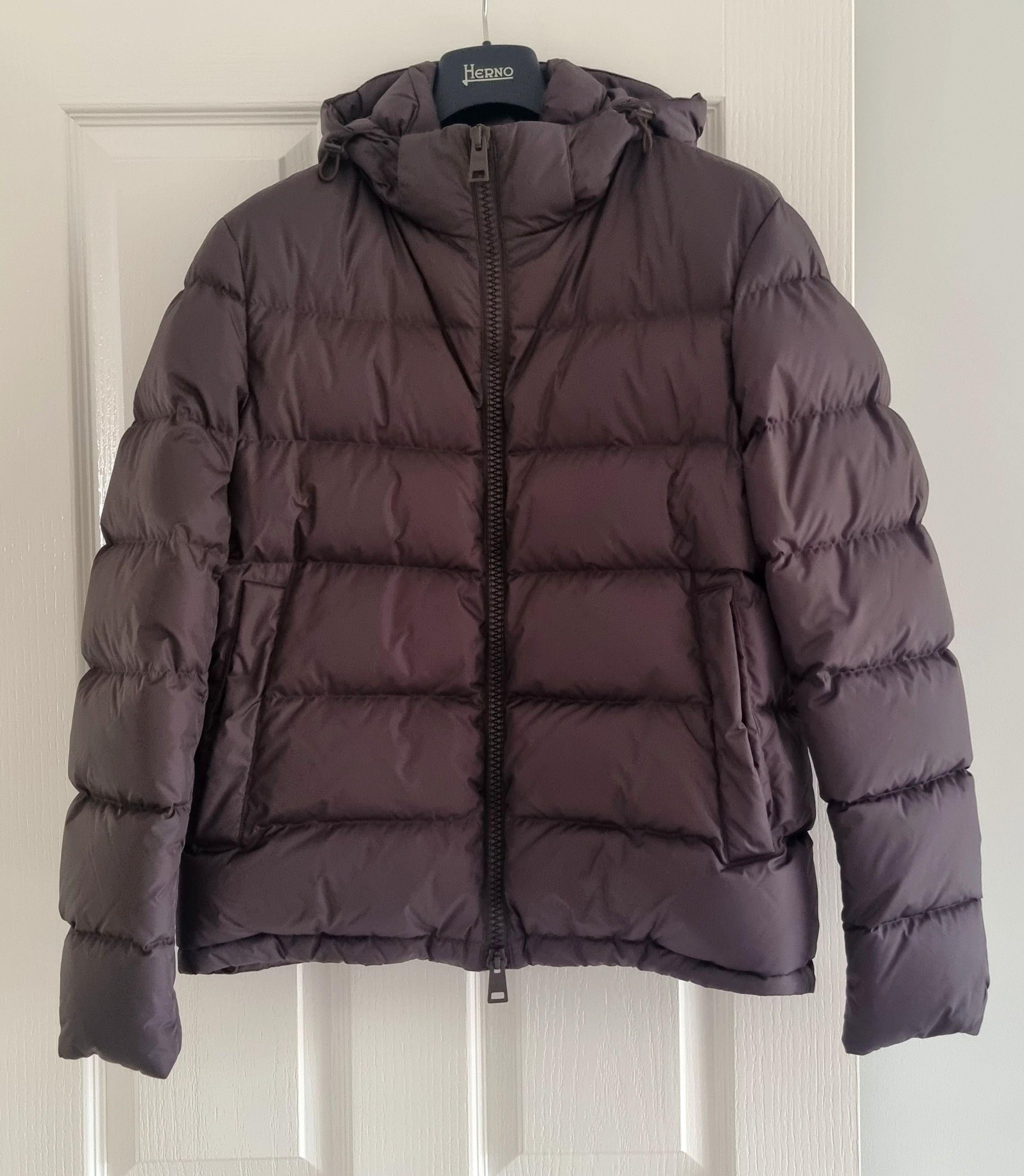 Herno Brown Detatchable Hood Padded Jacket · HEWI