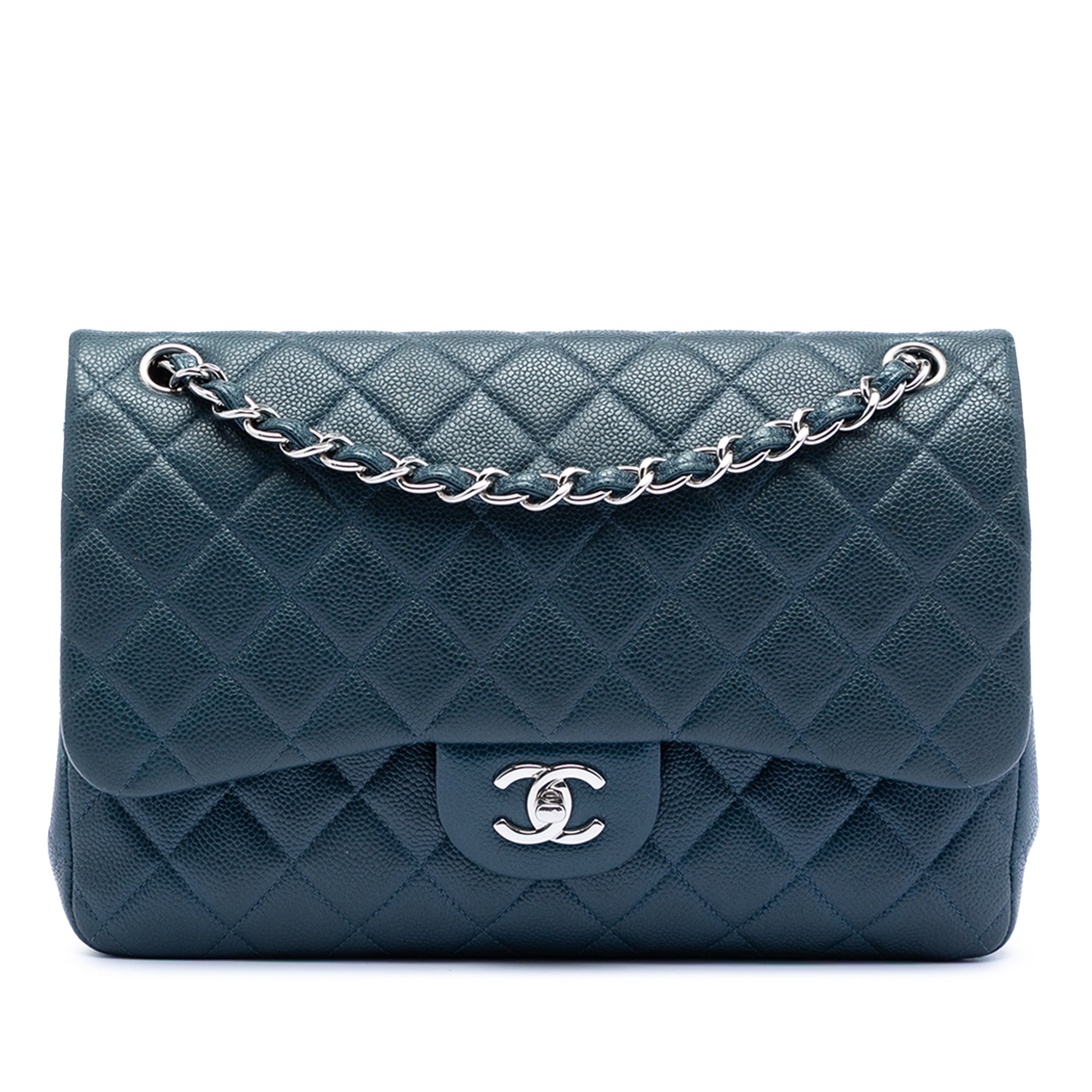 Jumbo Classic Caviar Double Flap · HEWI