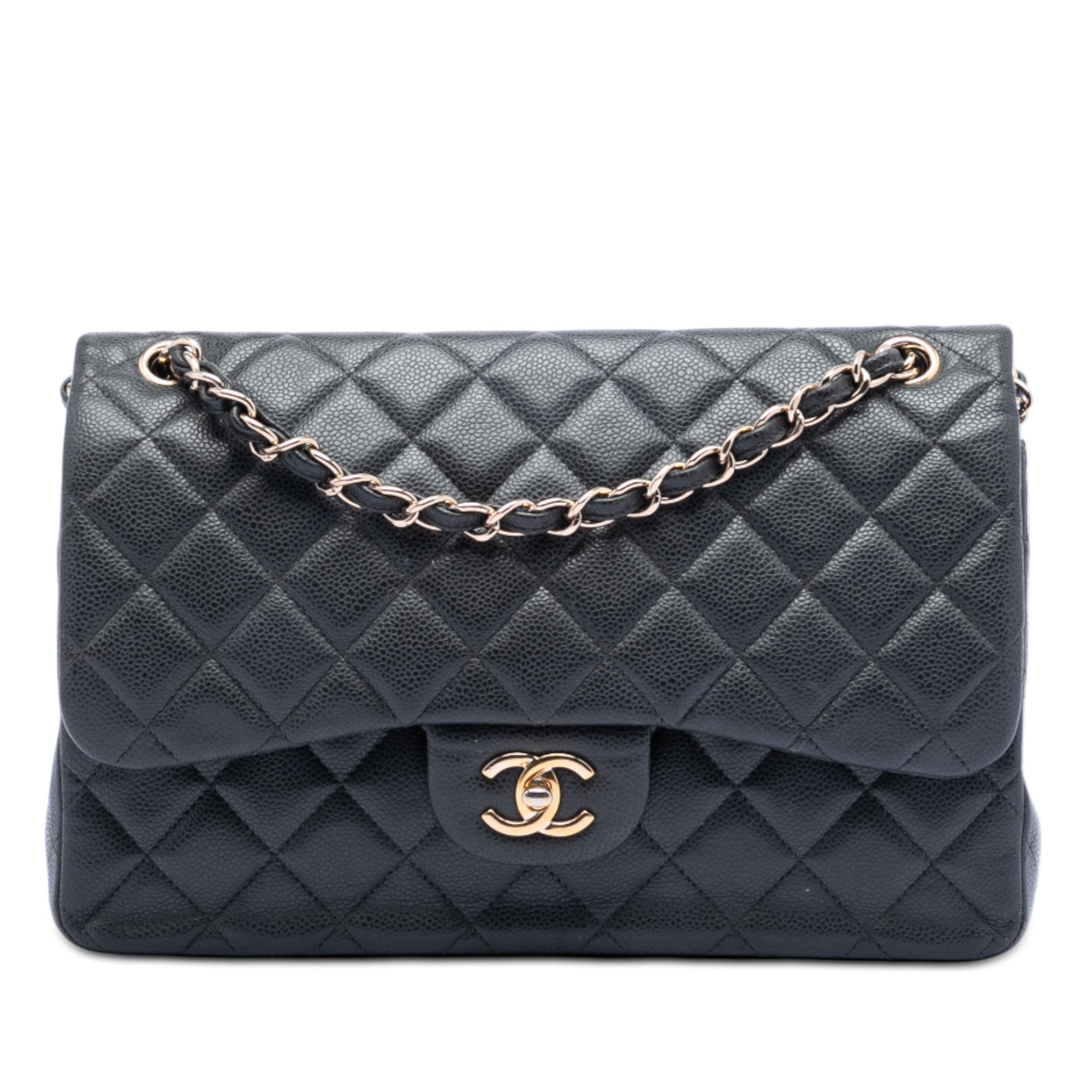 Jumbo Classic Caviar Double Flap · HEWI