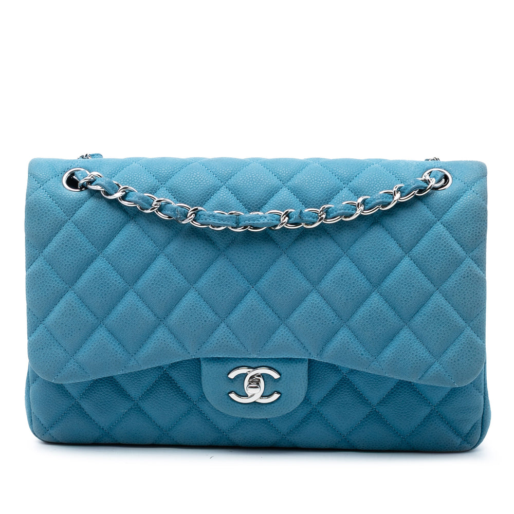 Jumbo Classic Caviar Double Flap · HEWI