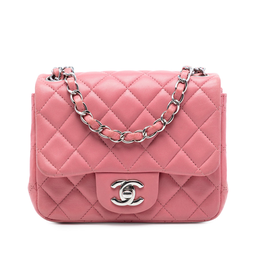 Mini Square Classic Lambskin Single Flap · HEWI