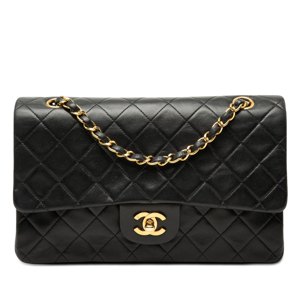 Medium Classic Lambskin Double Flap · HEWI