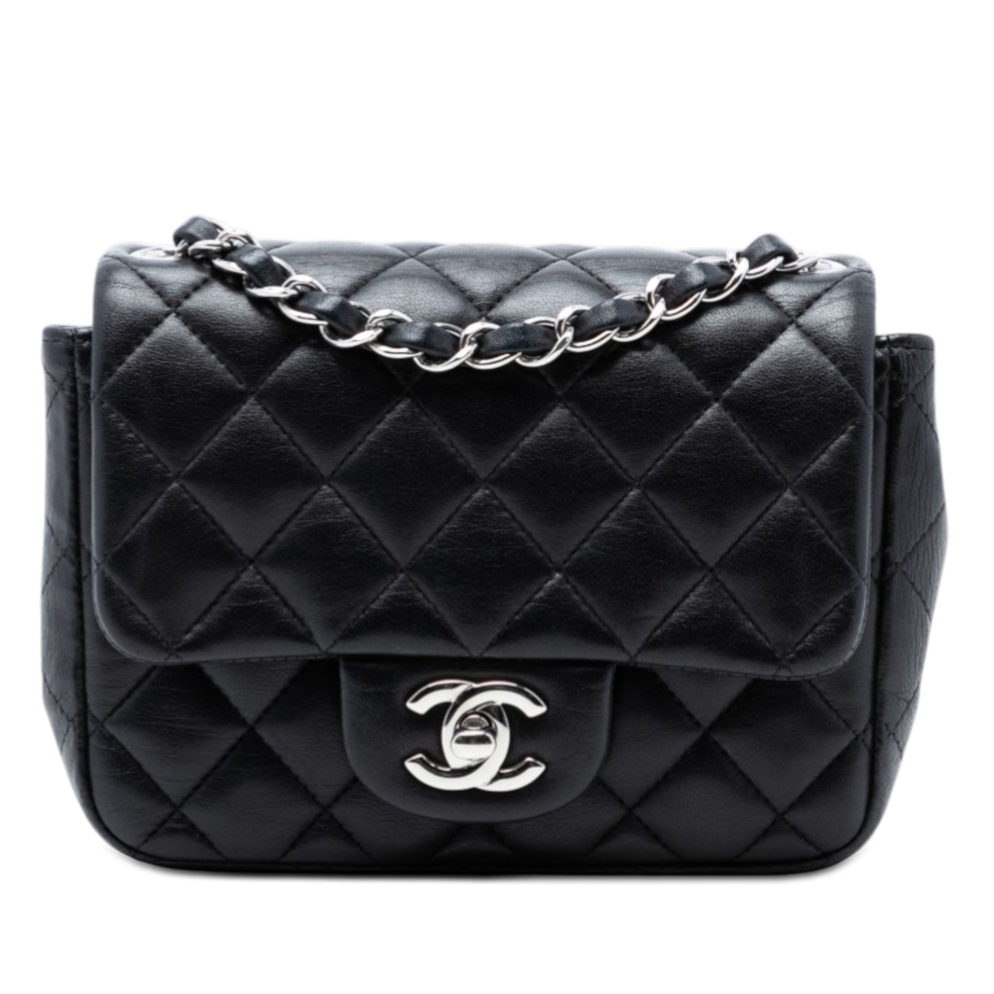 Mini Square Classic Lambskin Single Flap · HEWI