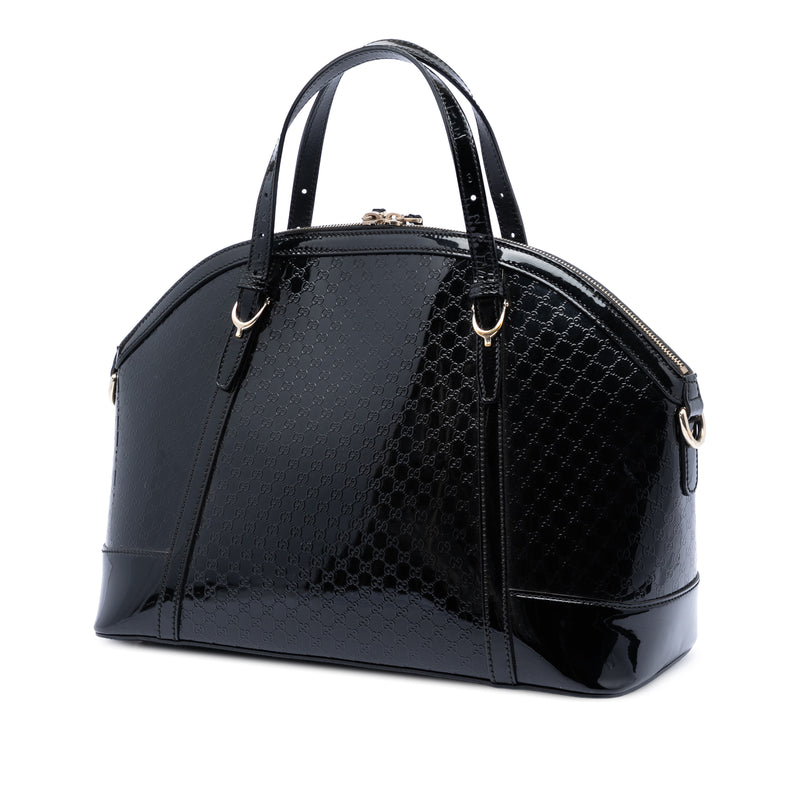 Pre-Owned Gucci Large Microguccissima Patent Nice Dome Satchel · HEWI